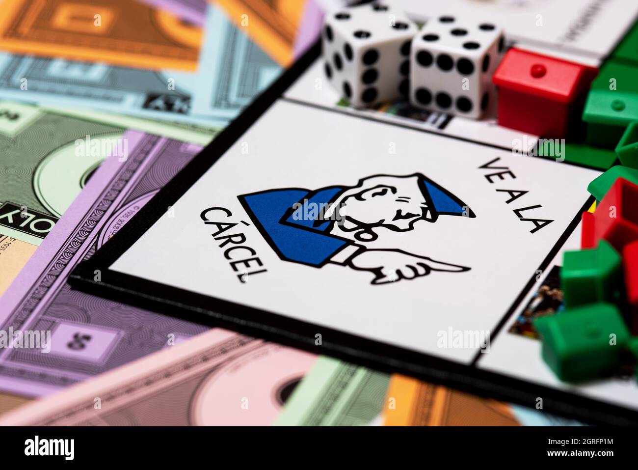 Spanish Language Monopoly Board game Stock Photo - Alamy