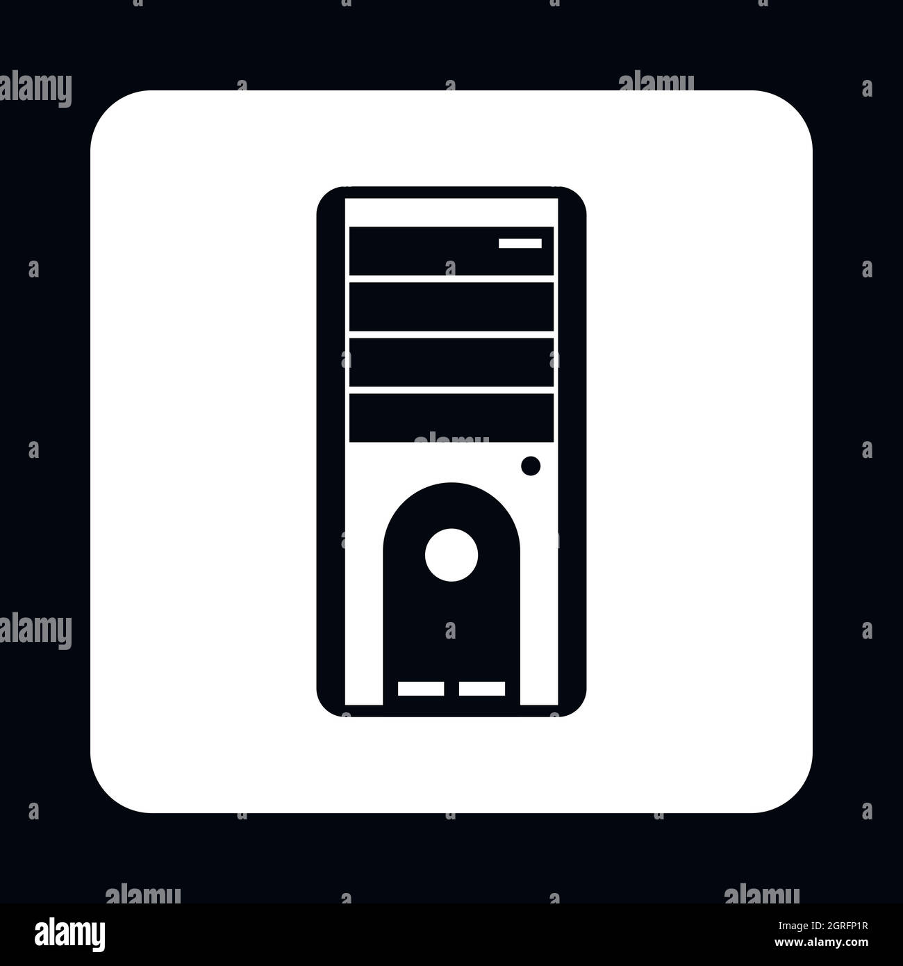 System unit of a computer icon, simple style Stock Vector Image & Art ...