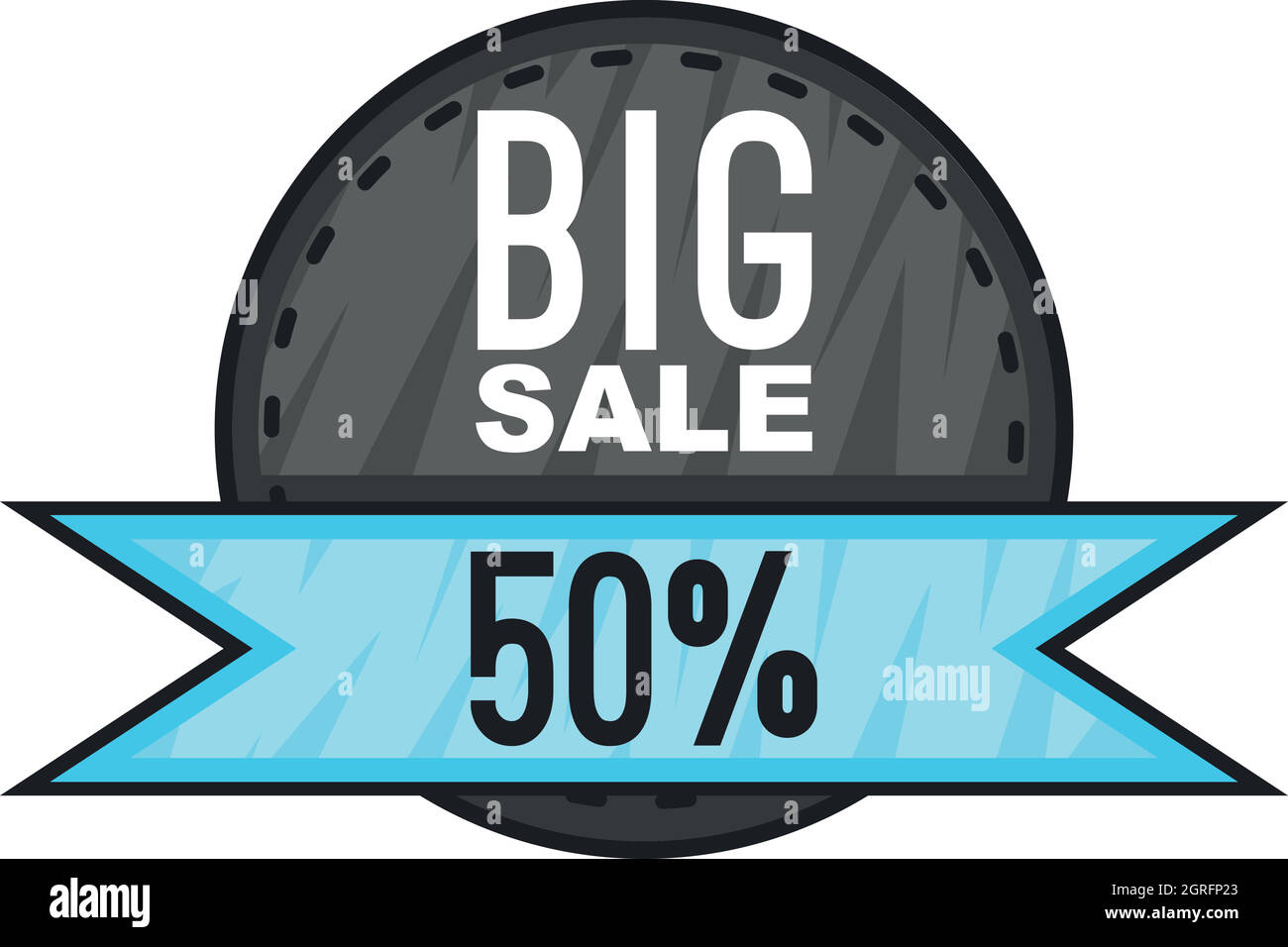 Super sale with 50 discount icon, cartoon style Stock Vector Image ...