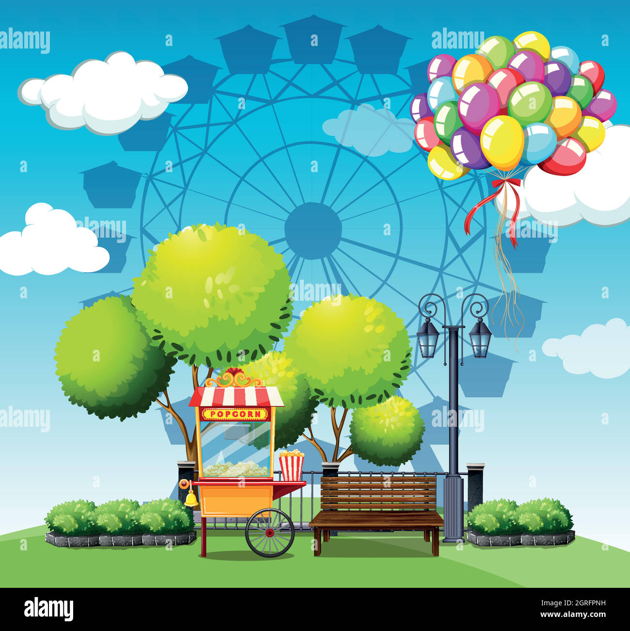Tree balloons Stock Vector Images - Alamy