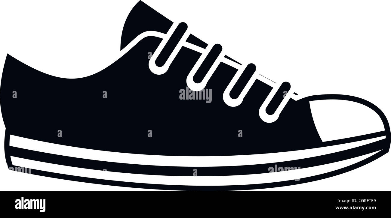 Canvas sneaker icon, simple style Stock Vector Image & Art - Alamy