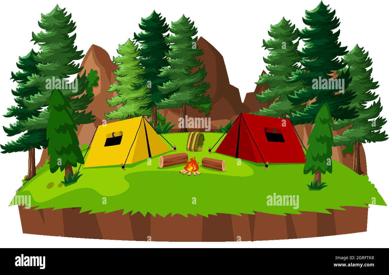 Tent camp Cut Out Stock Images & Pictures - Alamy