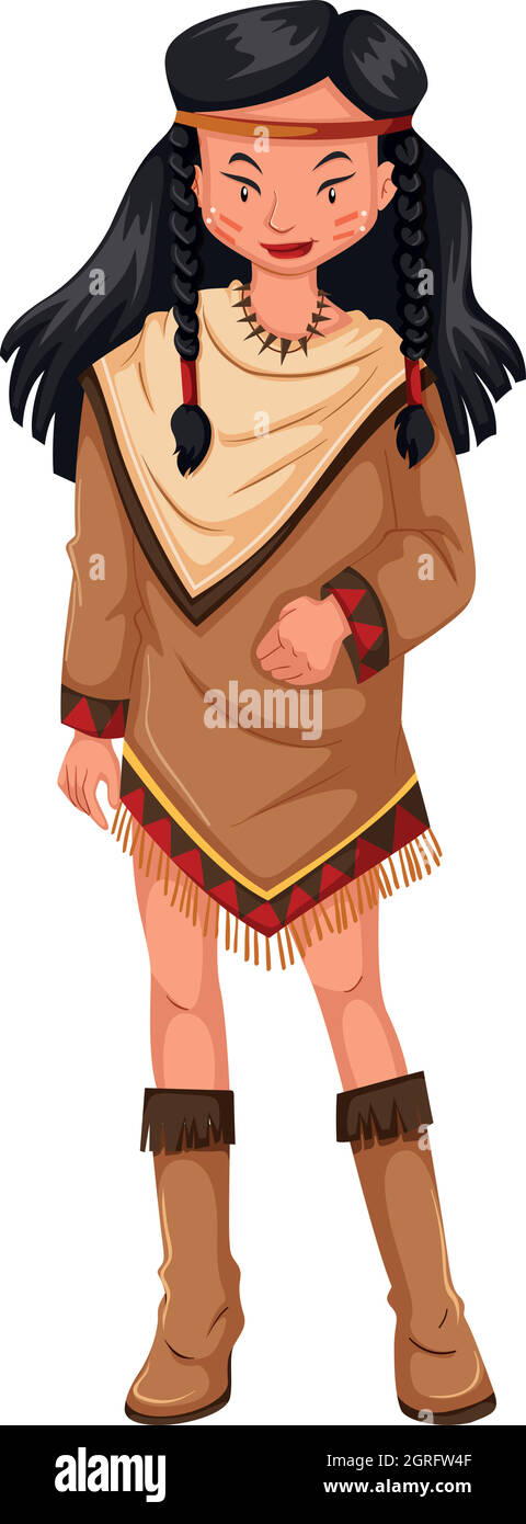 Female native Stock Vector Images - Alamy