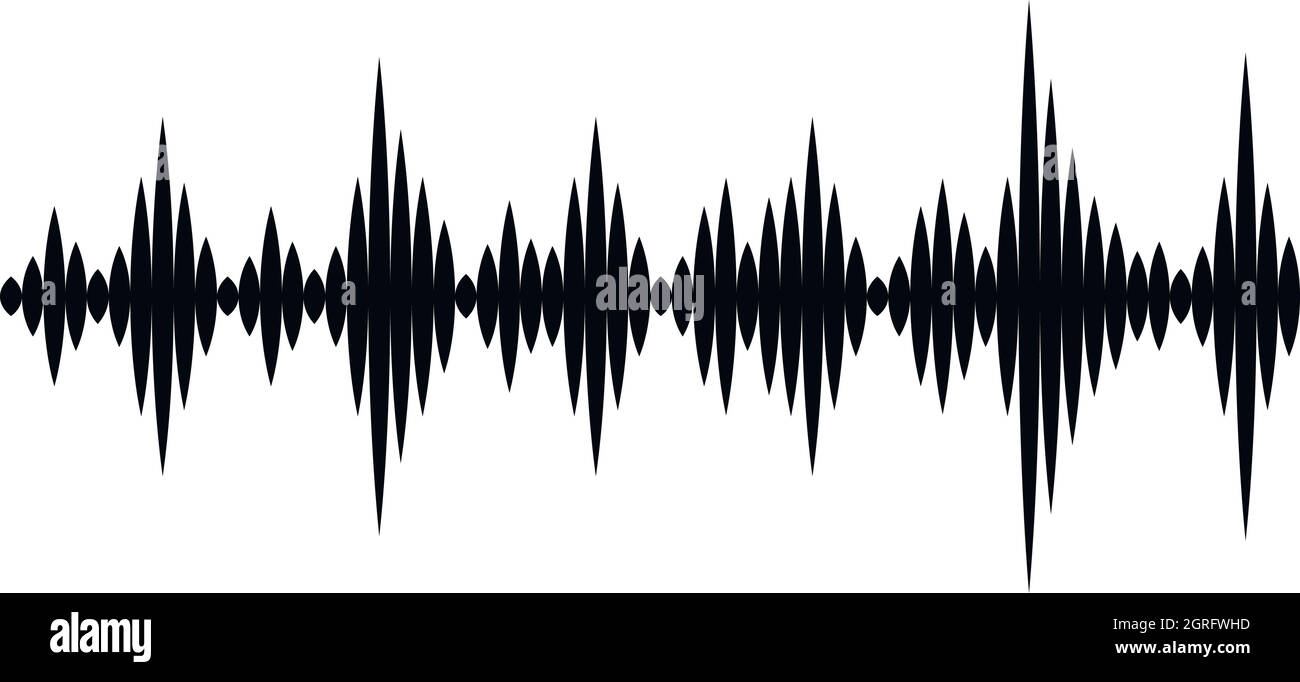 Music sound waves icon, simple style Stock Vector Image & Art - Alamy