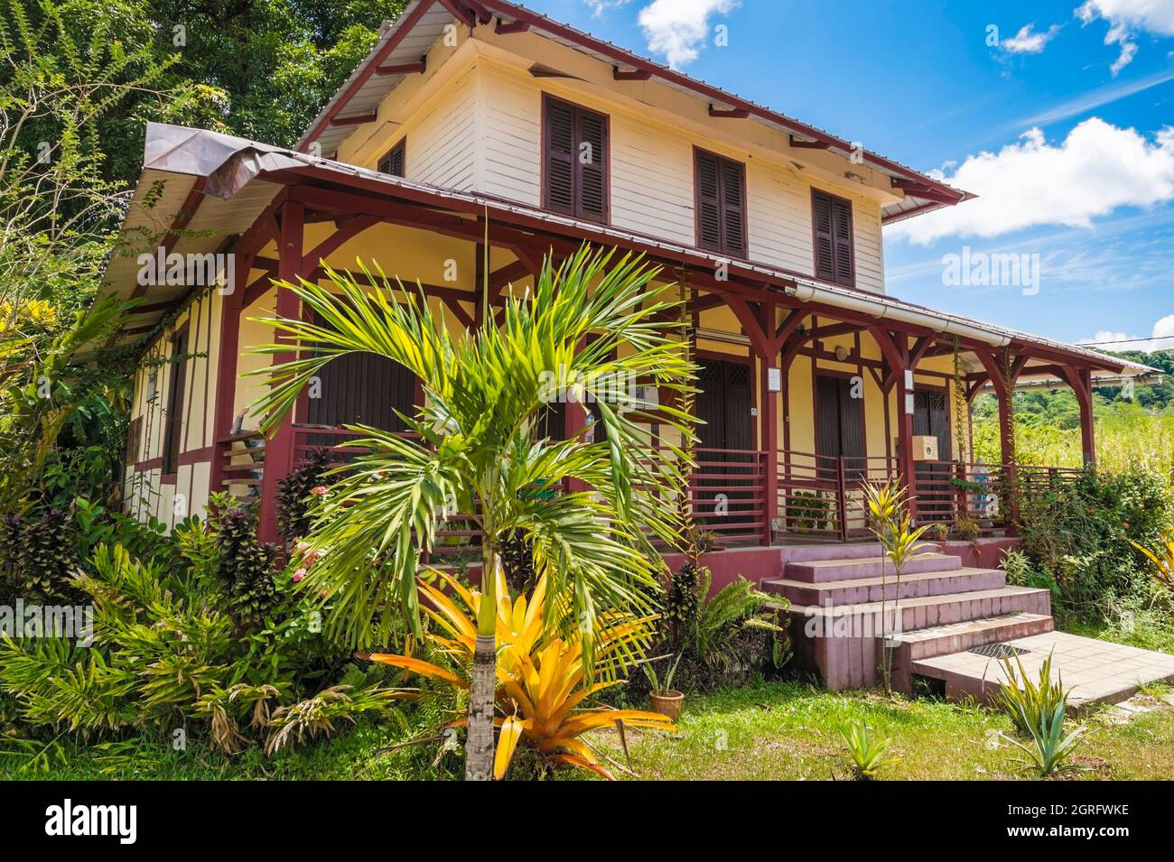 France, French Guiana, commune of Roura, presbitary of the parish of ...