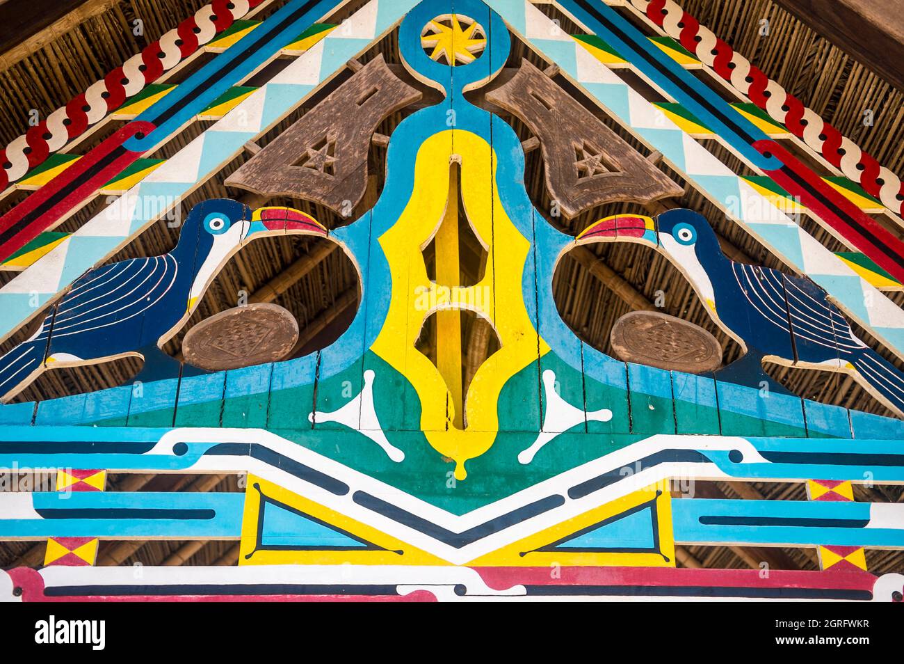 France, French Guiana, Kourou, Libi Na Wan association, traditional art ...