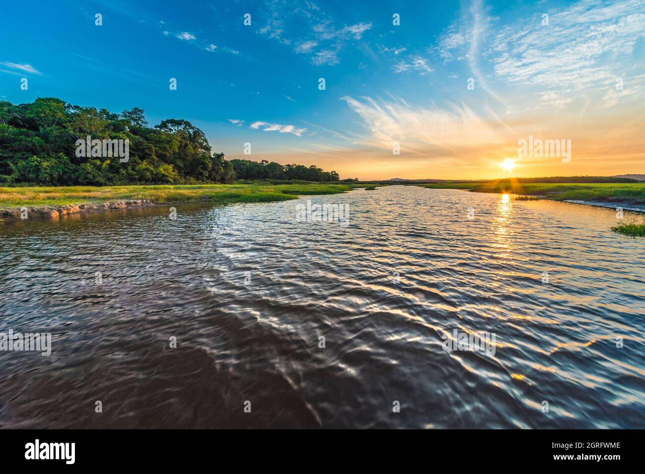 Rainforest landscape sunset hi-res stock photography and images - Alamy