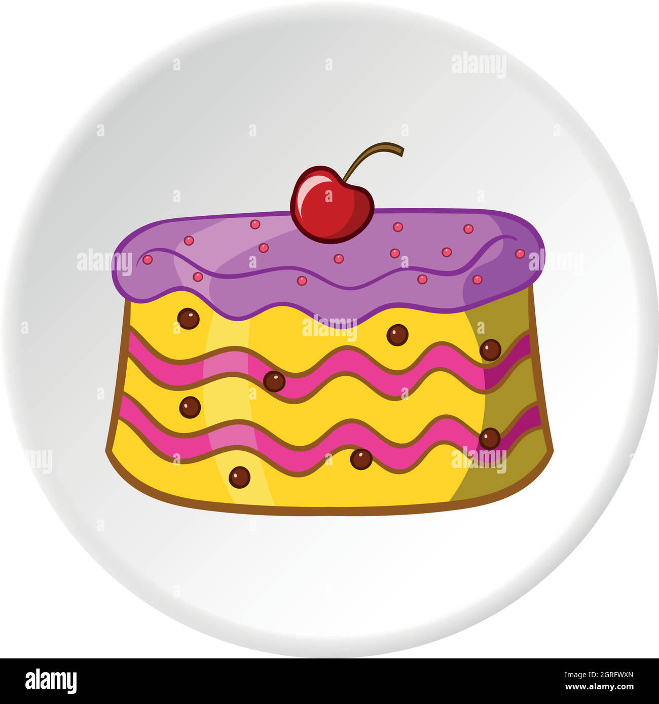 Cake icon, cartoon style Stock Vector Image & Art - Alamy