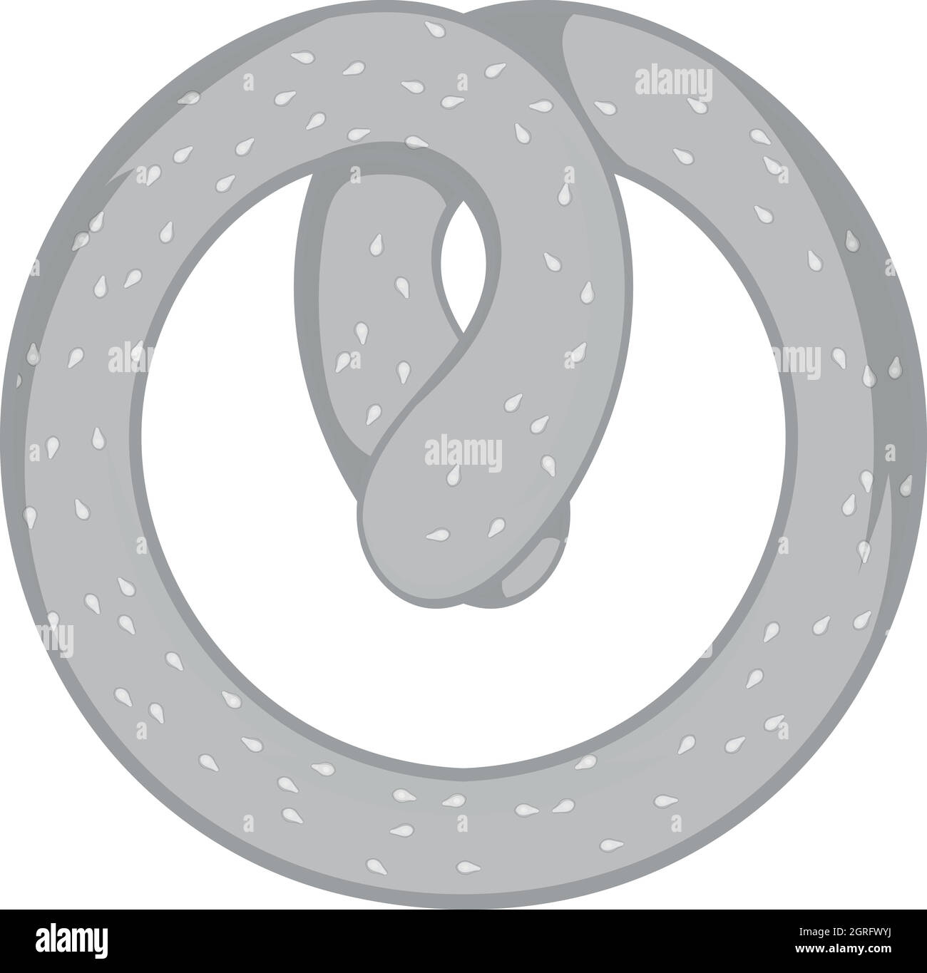 Pretzels icon, black monochrome style Stock Vector Image & Art - Alamy