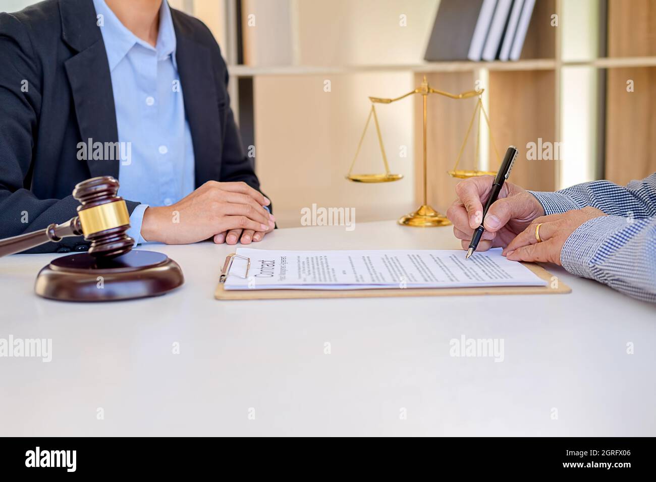 Authority document sitting decisions agreement signing hi-res stock ...