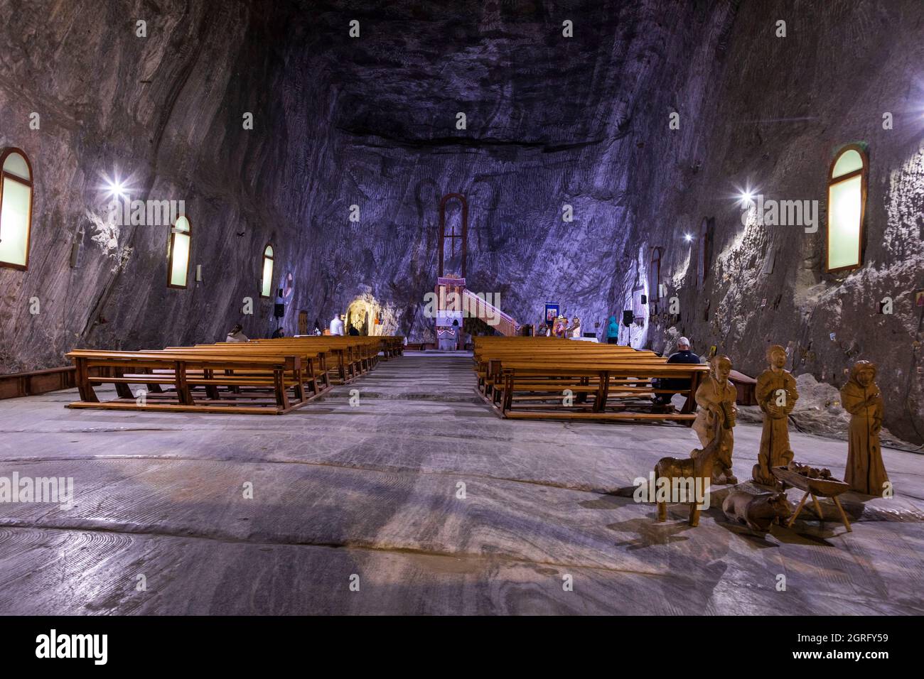 Romania, Transylvania, Praid, salt mine, chapel Stock Photo - Alamy