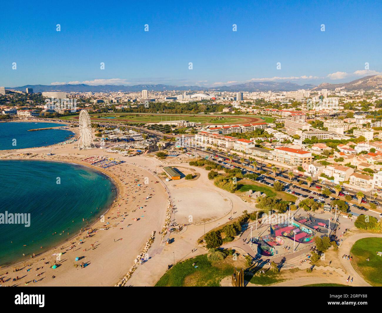 France, Bouches du Rhone, Marseille, the Prado beaches, the Bonneveine ...