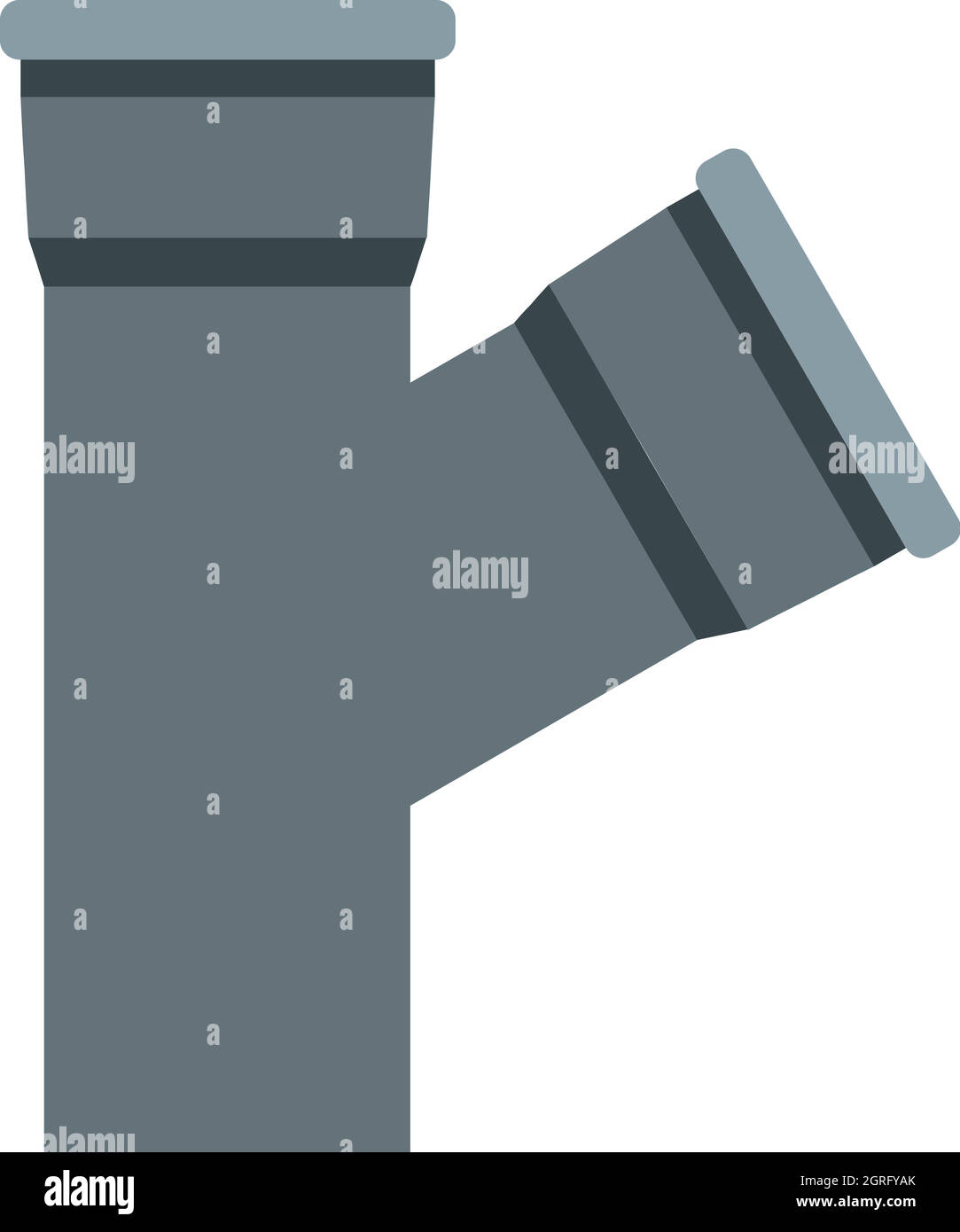 Sewer pipe icon, flat style Stock Vector Image & Art - Alamy