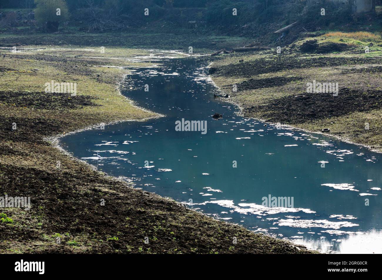 France, Var, Cabasse, Carces Sainte Suzanne lake, Issole river which ...