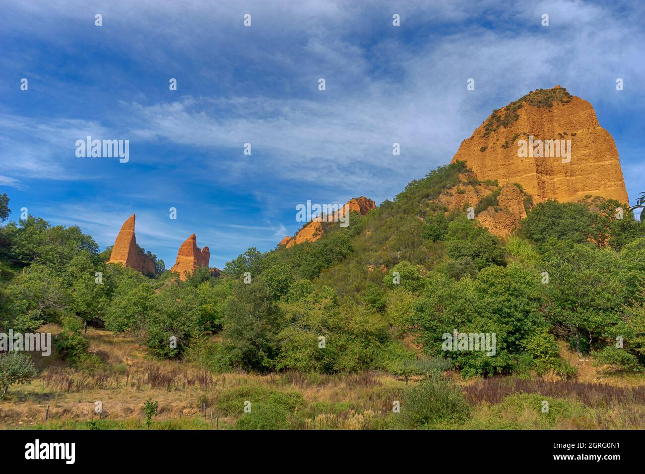 ancient Roman gold mines of Las Medulas in the region of El Bierzo ...