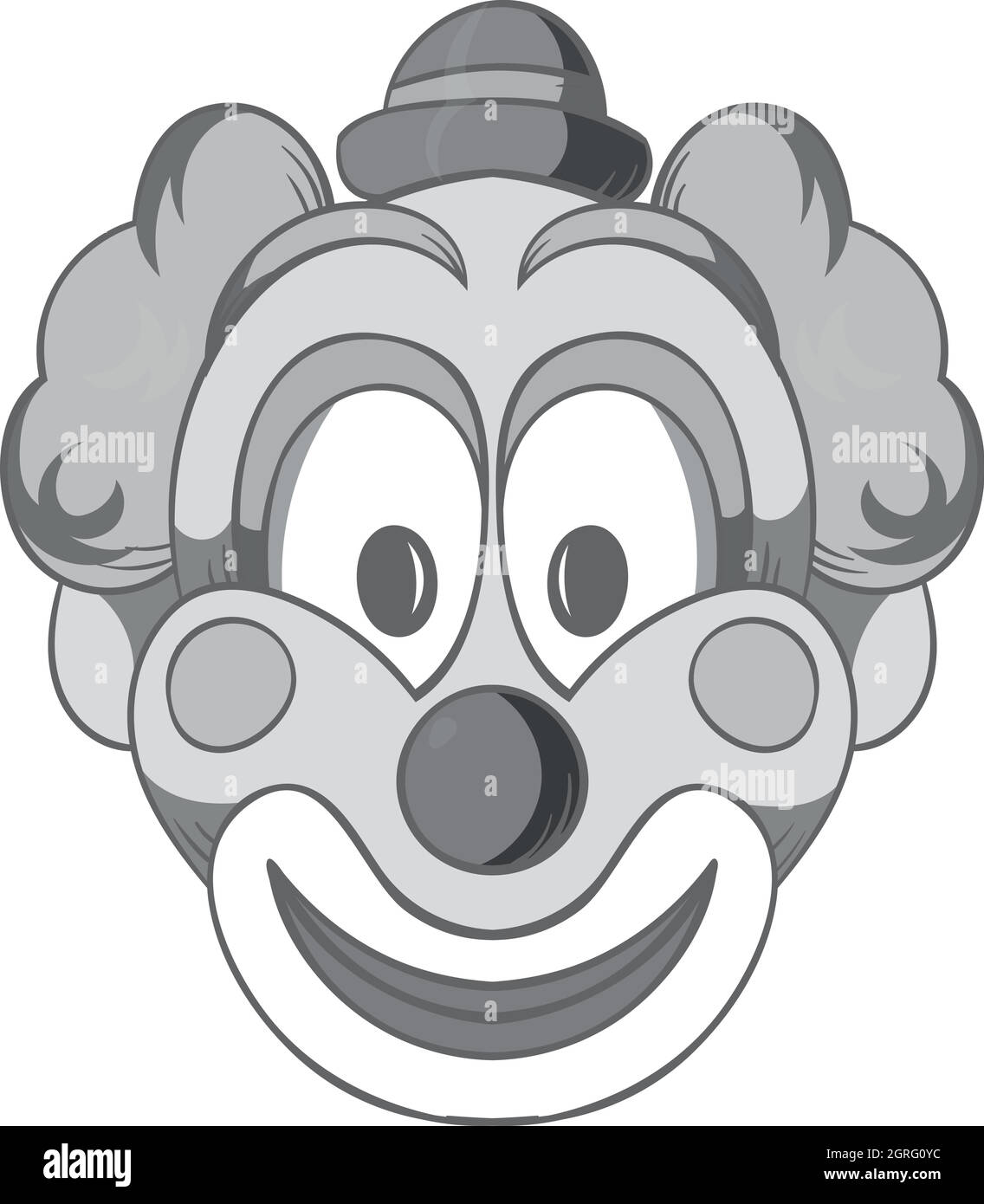 Clown black white Stock Vector Images - Alamy