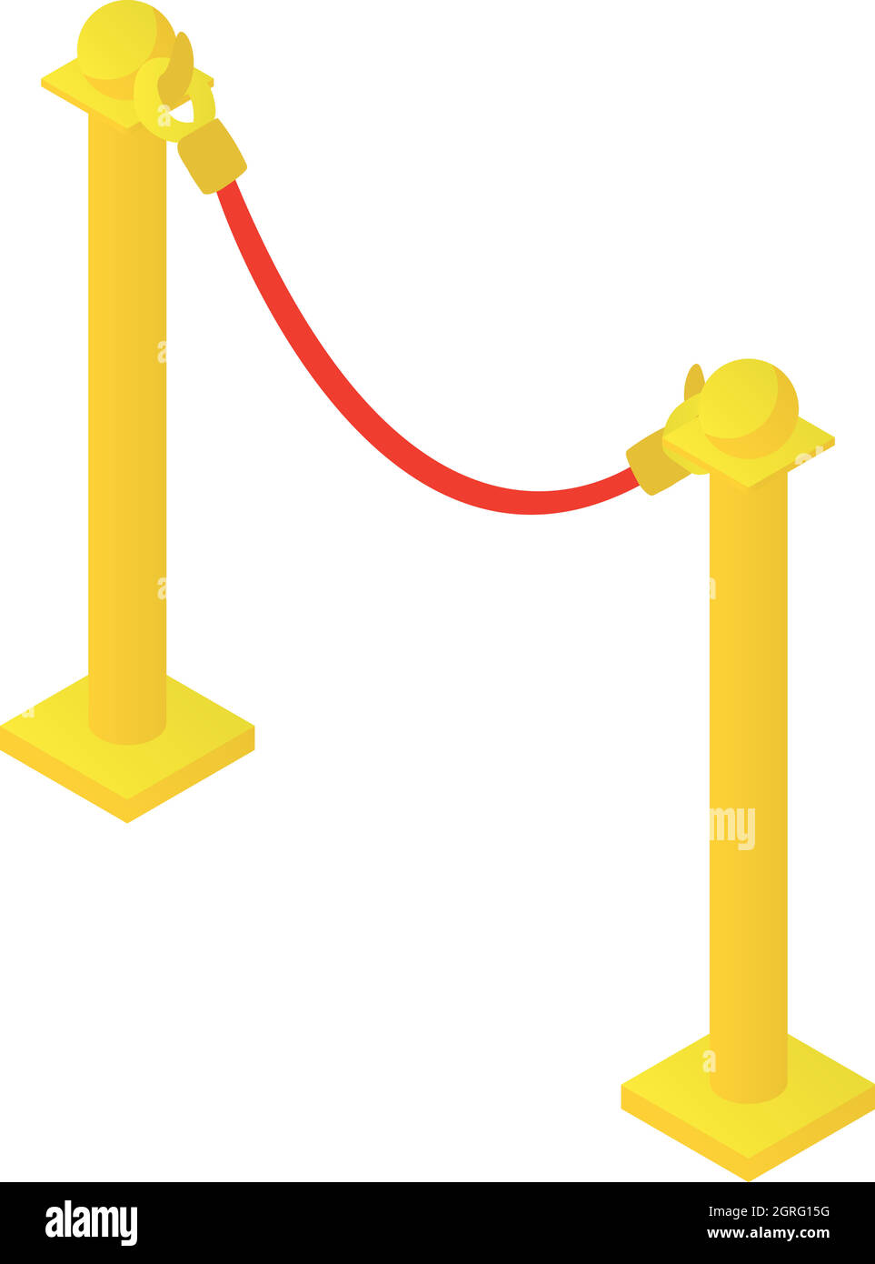 Rope barrier icon, cartoon style Stock Vector Image & Art - Alamy