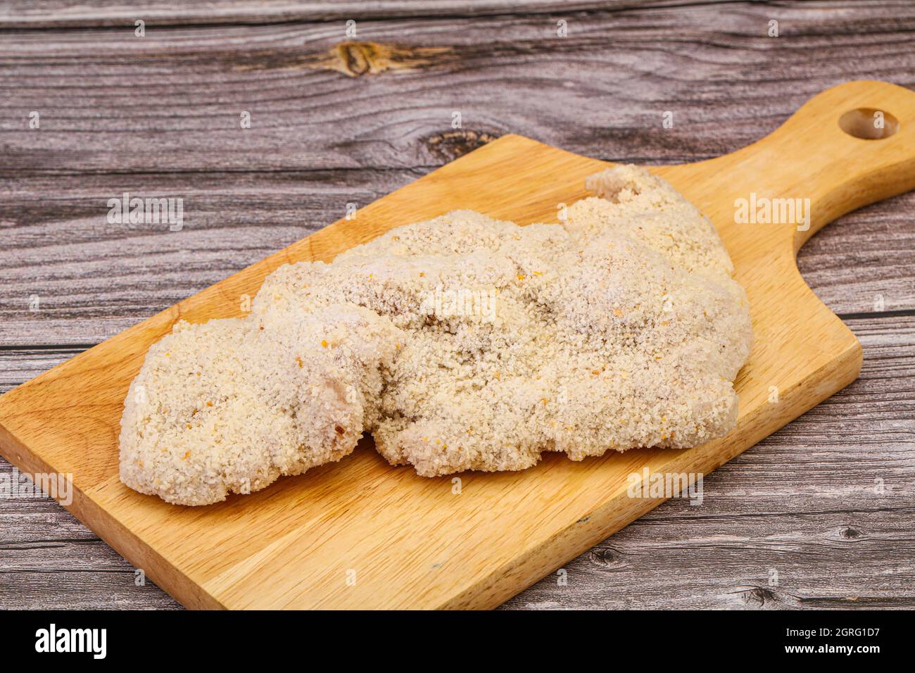 Raw pork meat schnitzel for roast Stock Photo - Alamy