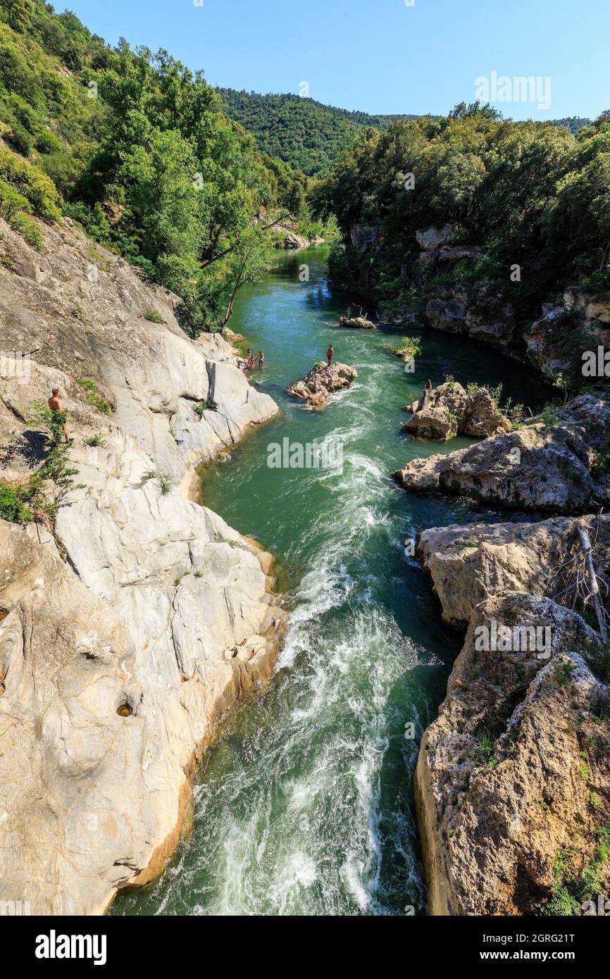 France, Var, Dracenie, Les Arcs sur Argens, the L'Argens river, the ...