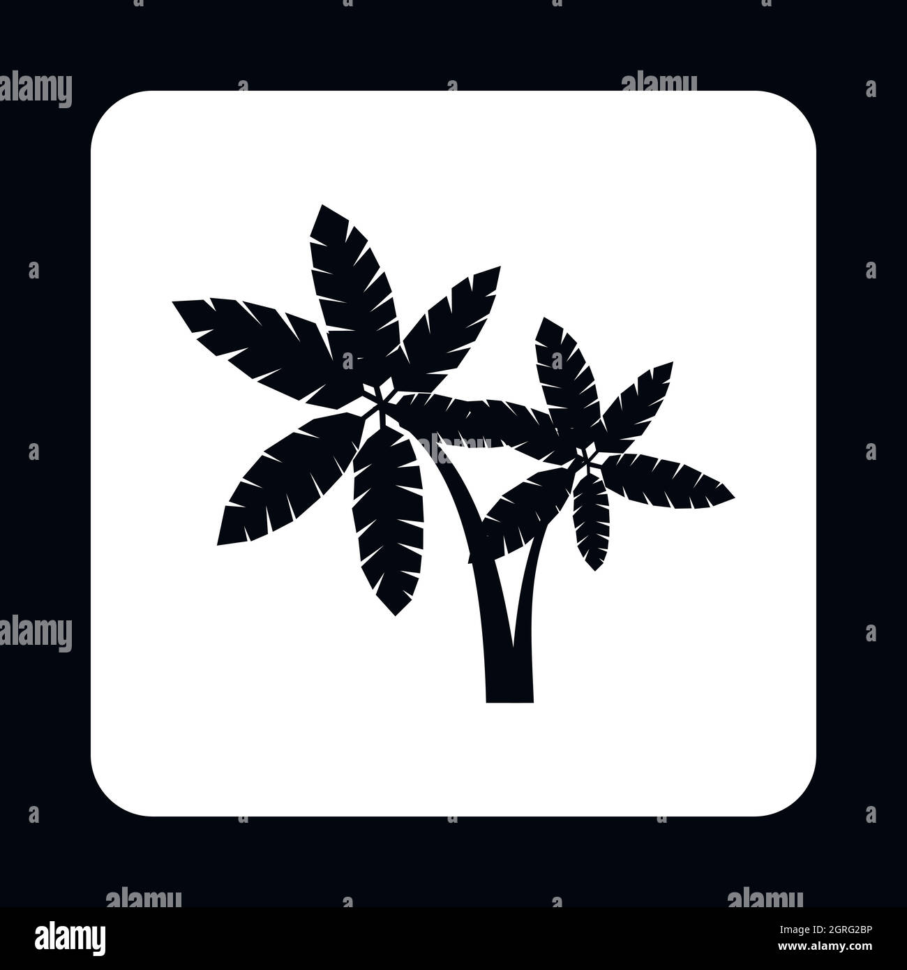 Two palm trees icon, simple style Stock Vector Image & Art - Alamy