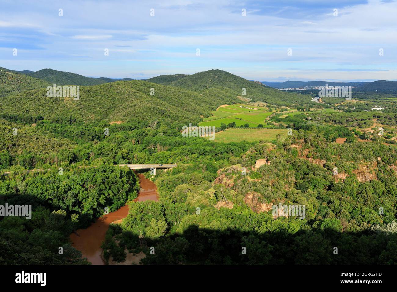 France, Var, Dracenie, Le Muy, Defile des Bagaredes, site of San Luen ...