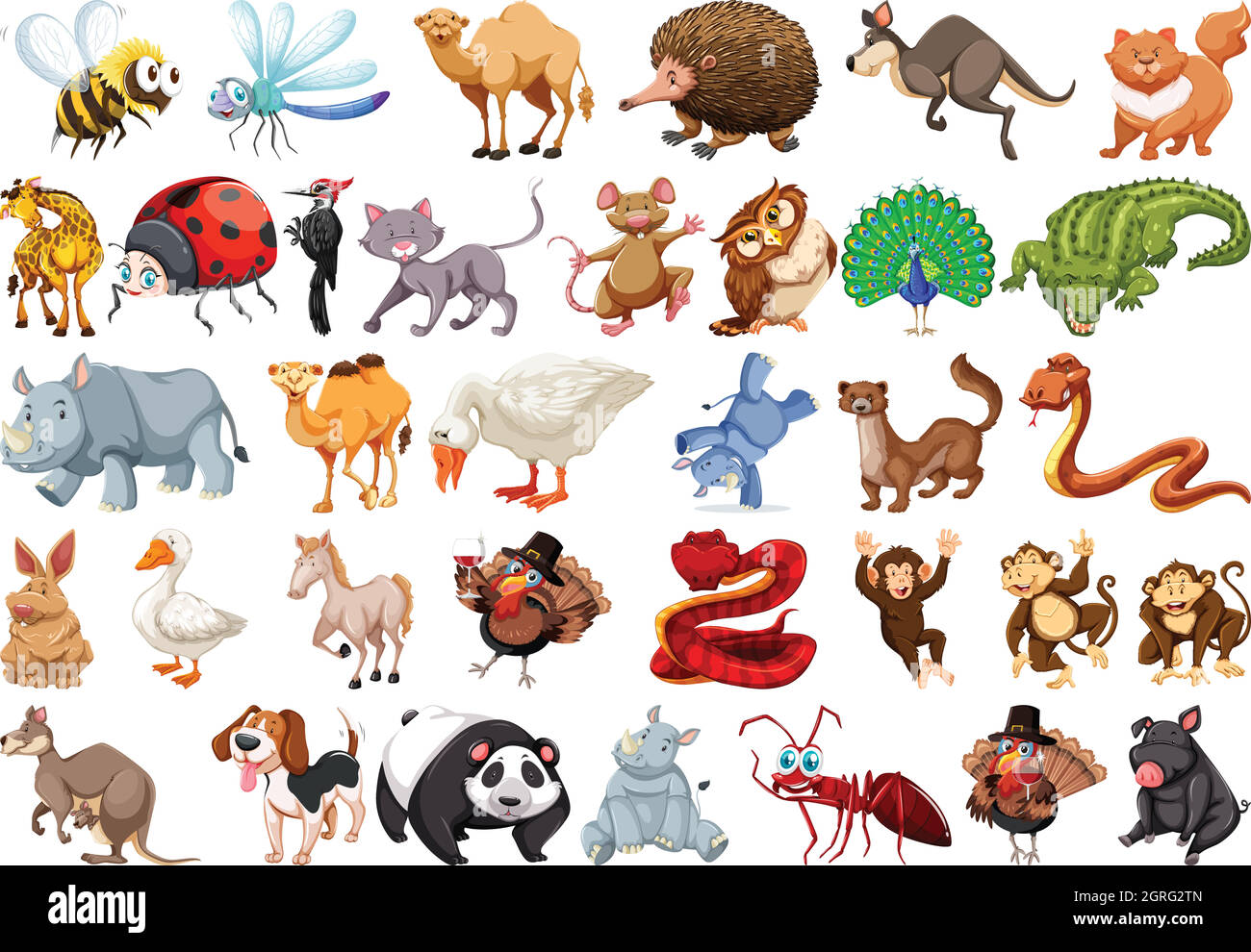 Cartoon animal hi-res stock photography and images - Alamy