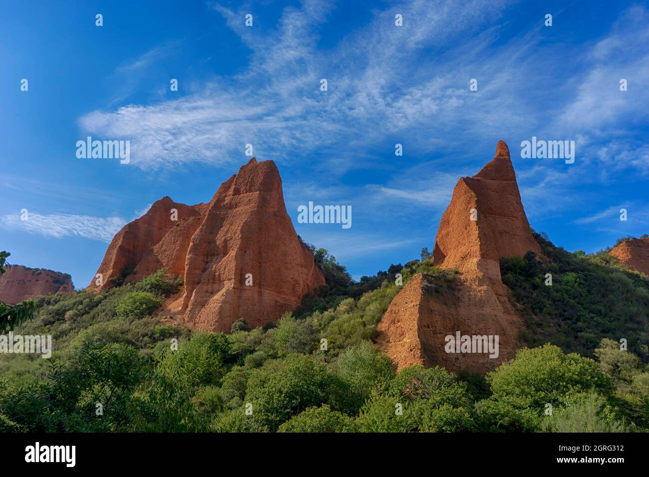 ancient Roman gold mines of Las Medulas in the region of El Bierzo ...