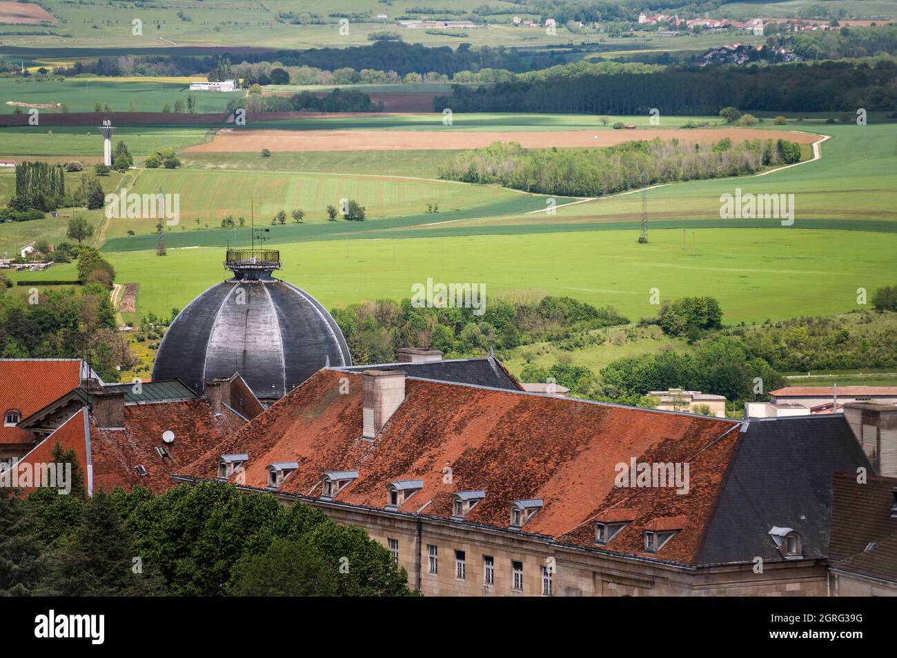 France, Haute Marne, city of Langres, view from tower of Saint-Mammes ...