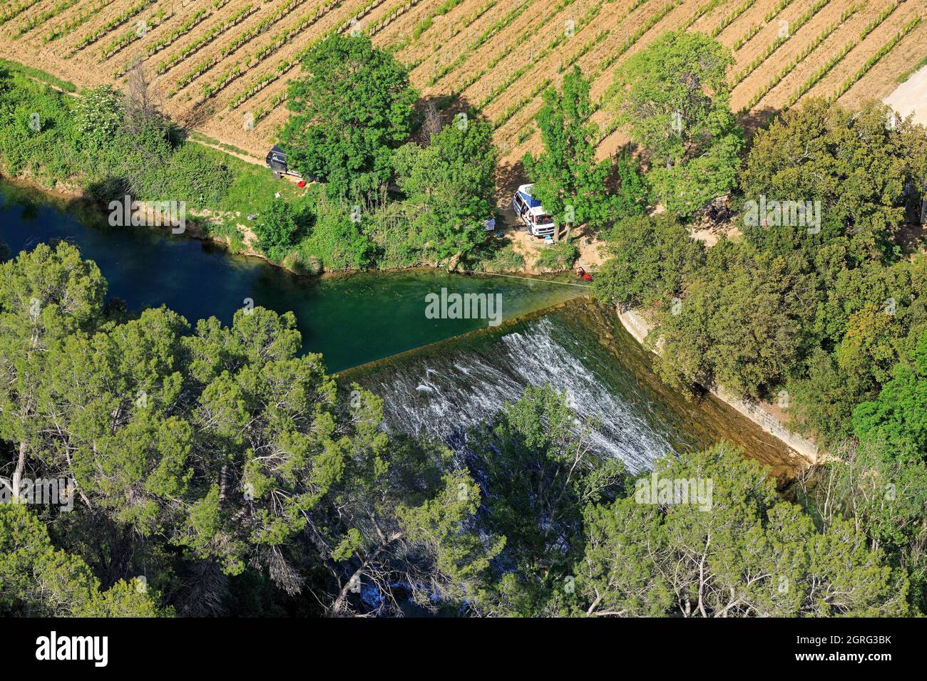France, Var, Provence Verte, Montfort sur Argens, L'Argens river ...