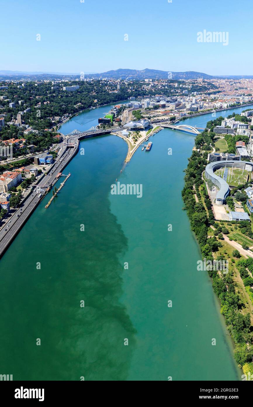 Confluence district aerial lyon hi-res stock photography and images - Alamy