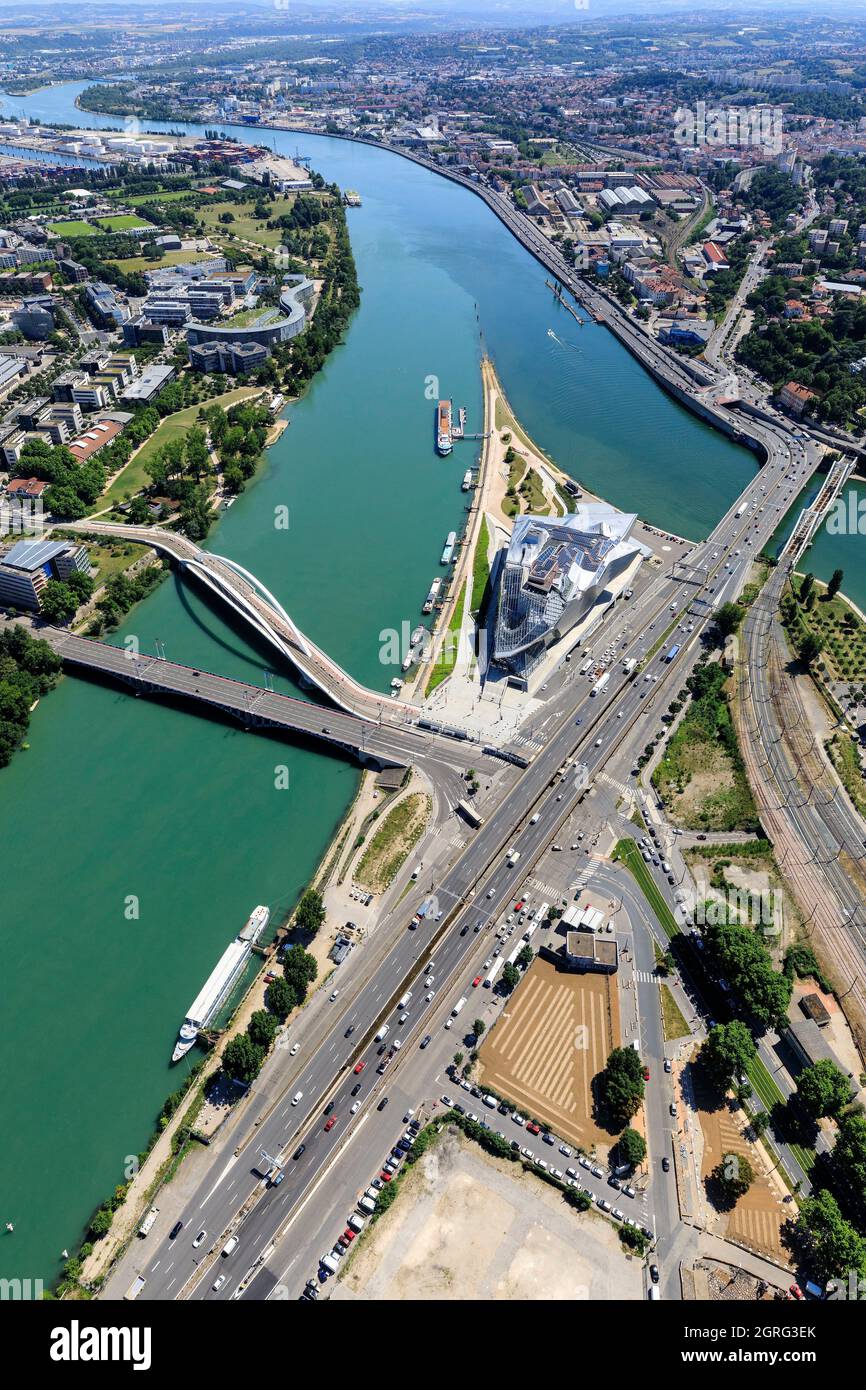 Confluence district aerial lyon hi-res stock photography and images - Alamy