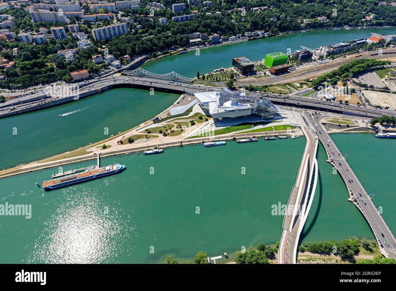 Rhône and saône aerial hi-res stock photography and images - Alamy