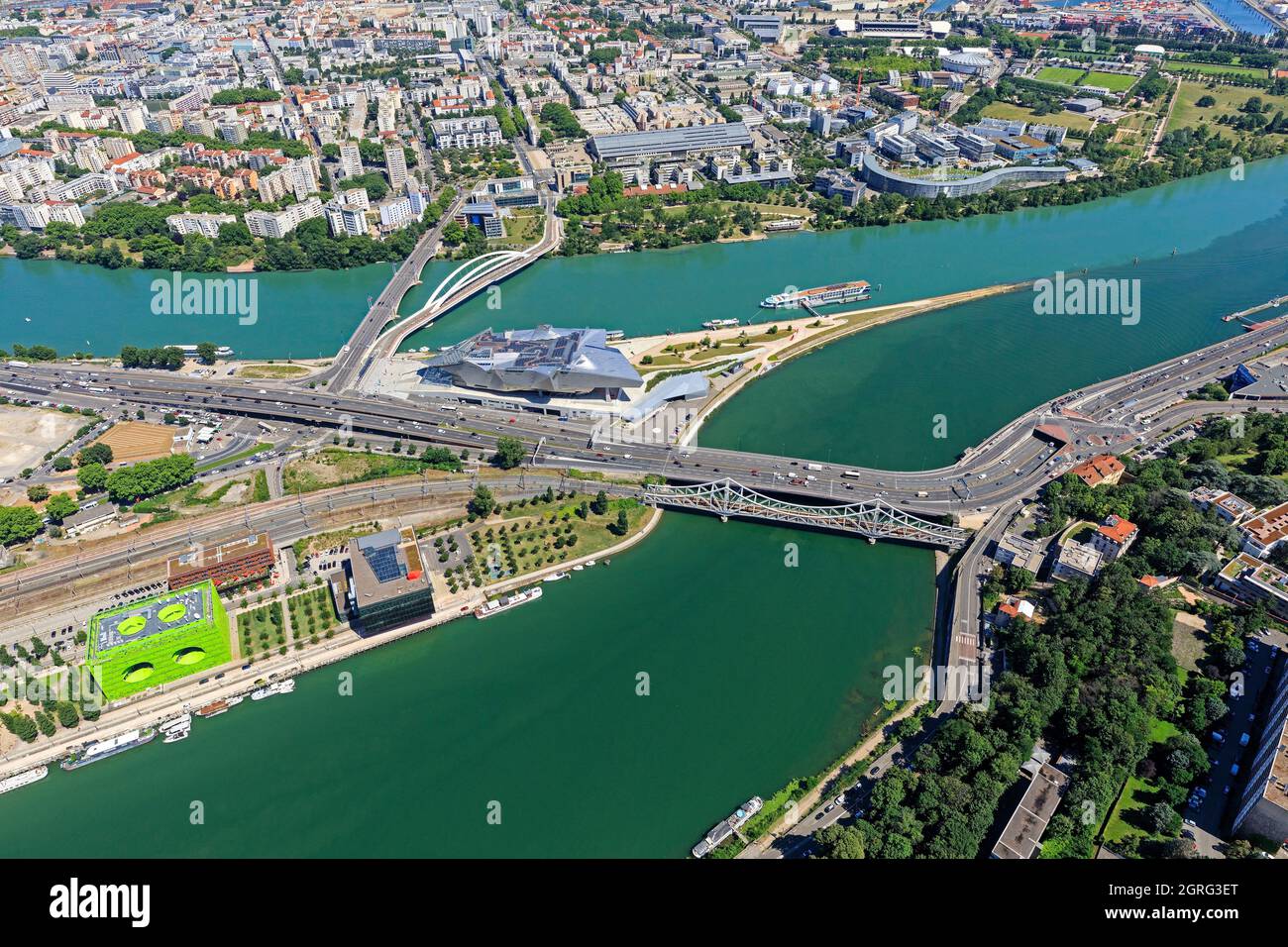 France, Rhone, Lyon, 2nd arrondissement, La Confluence district, Musee ...