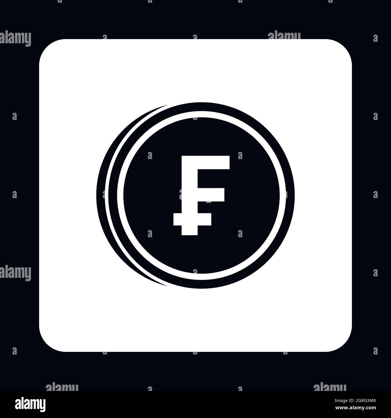 Franc coins icon, simple style Stock Vector Image & Art - Alamy