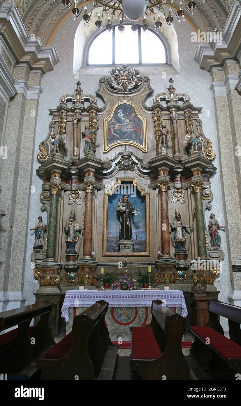 Altar of St. Anthony of Padua in the Franciscan Church of St. Peter in ...