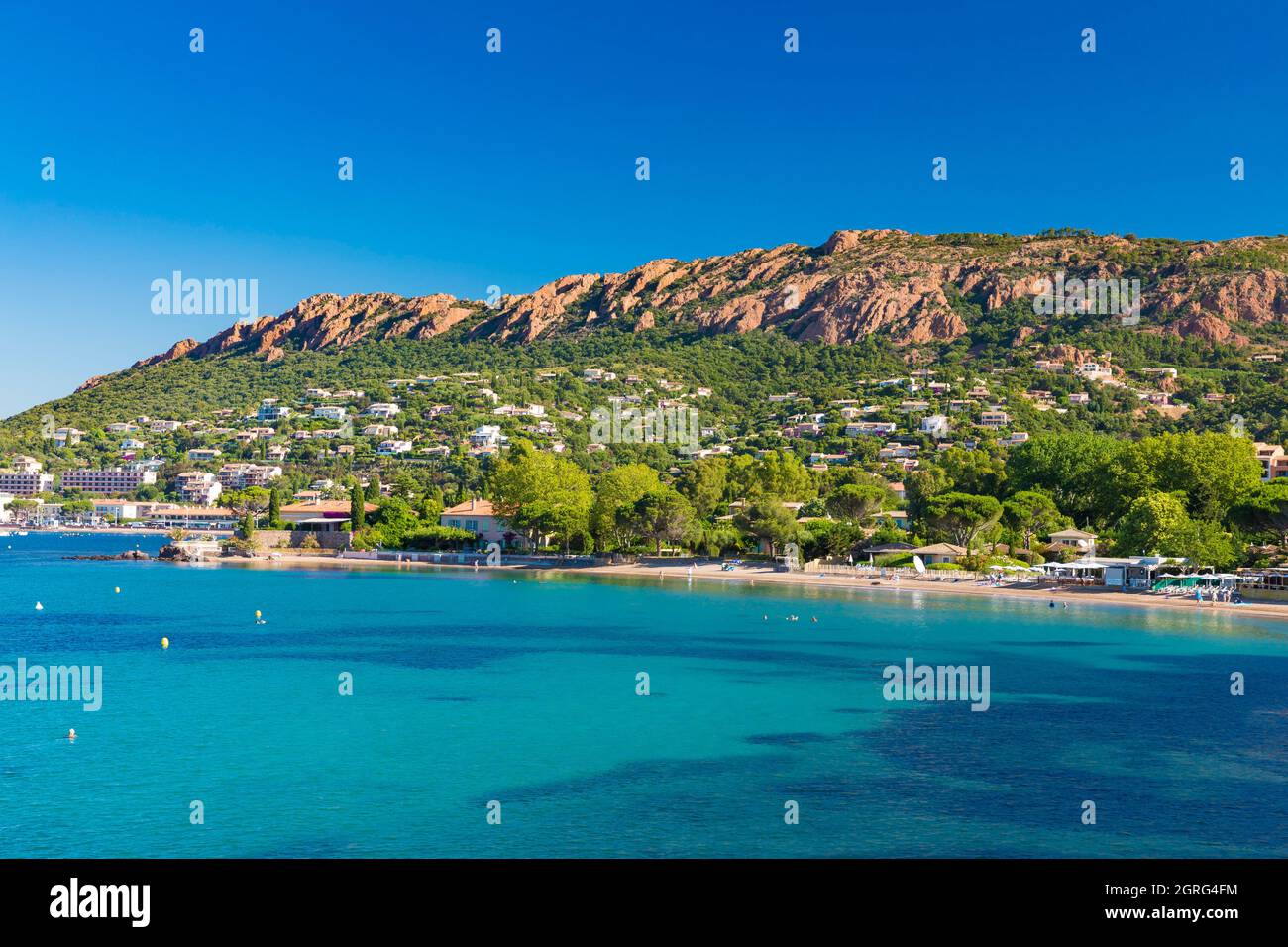 France, Var, Corniche de l'Esterel ou corniche d'Or, Saint Raphael ...