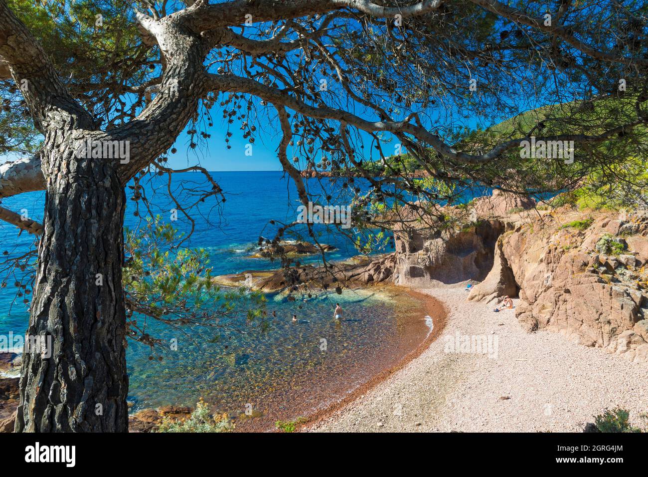 France, Var, Corniche de l'Esterel or corniche d'Or, Saint Raphael, Le ...