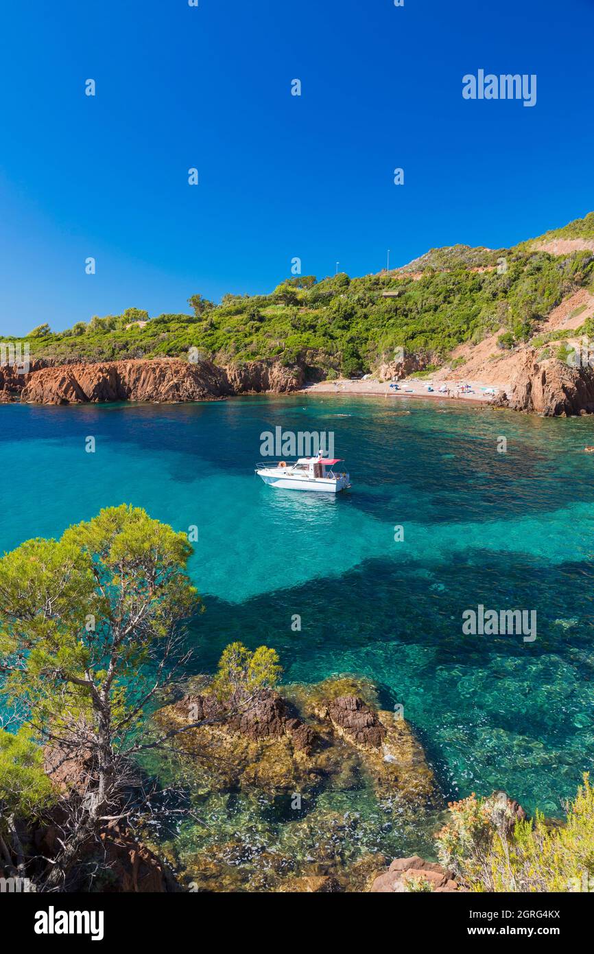 France, Var, Corniche de l'Esterel or corniche d'Or, Saint Raphael, Le ...