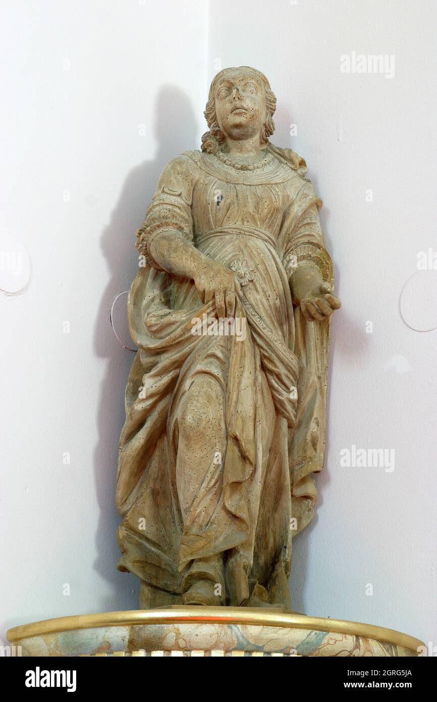 Saint Helena, statue in the parish church of Saint Anthony of Padua in ...