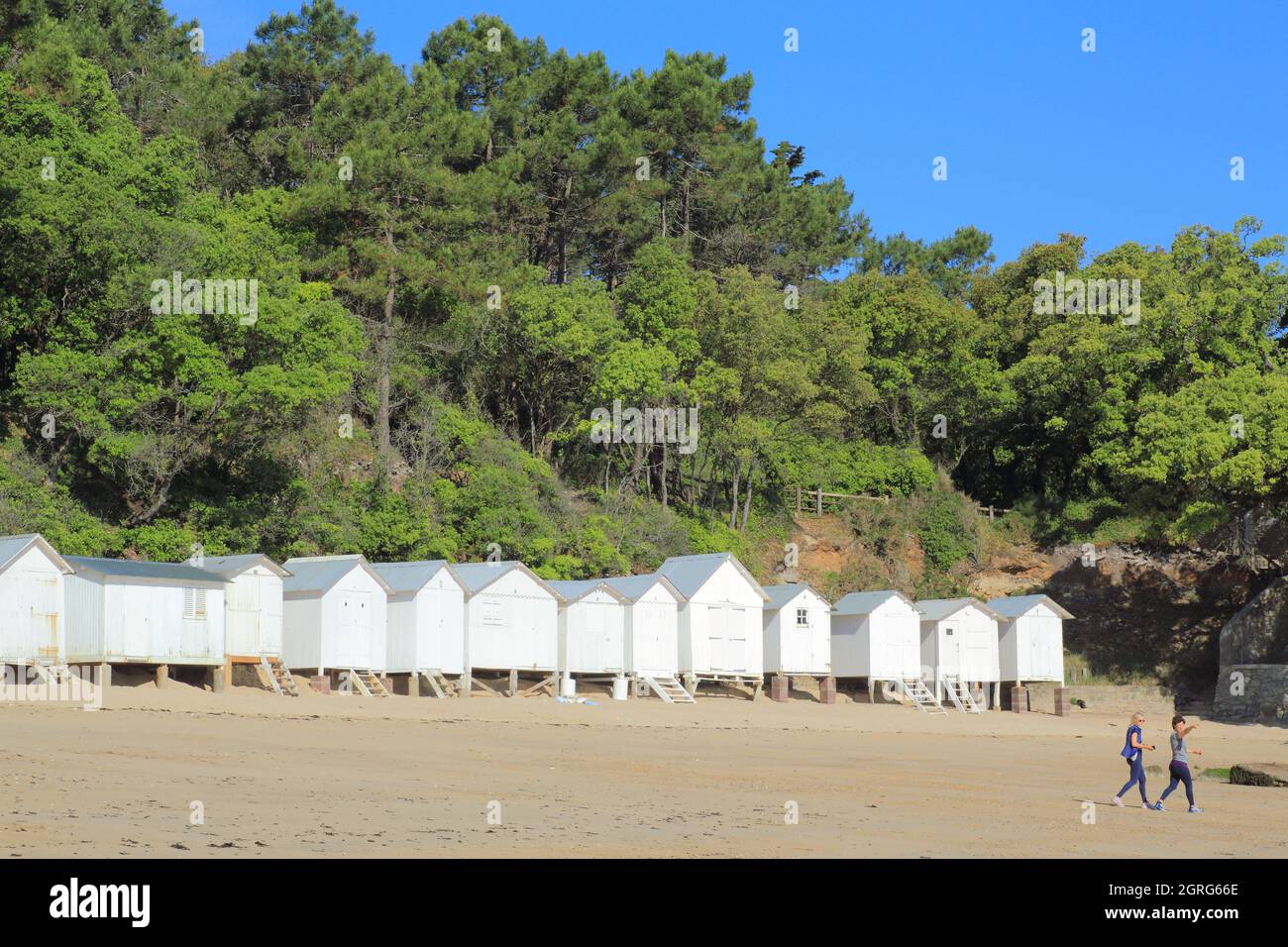 France, Vendee, Noirmoutier island, Noirmoutier en l'ile, Anse Rouge ...