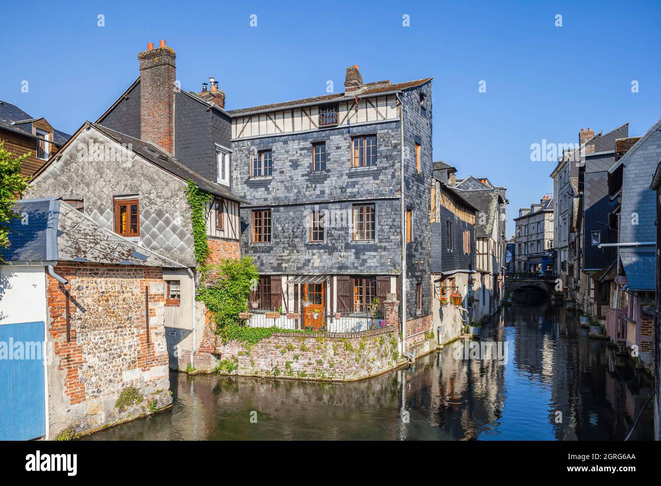 France, Eure, Risle Valley, Pont-Audemer, labeled the Most Beautiful ...