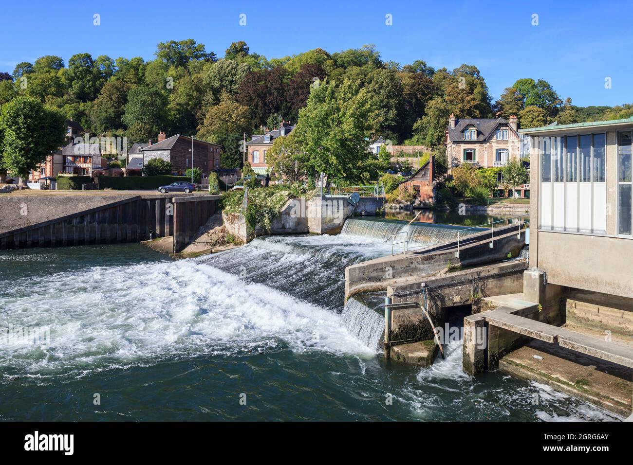 France, Eure, Risle Valley, Pont-Audemer, labeled the Most Beautiful ...