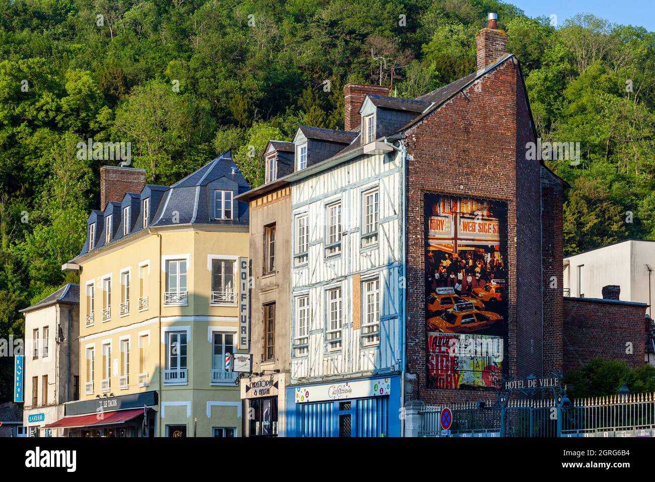 French Style Homes Old During Wwii 1,090 French Village 1940s Stock