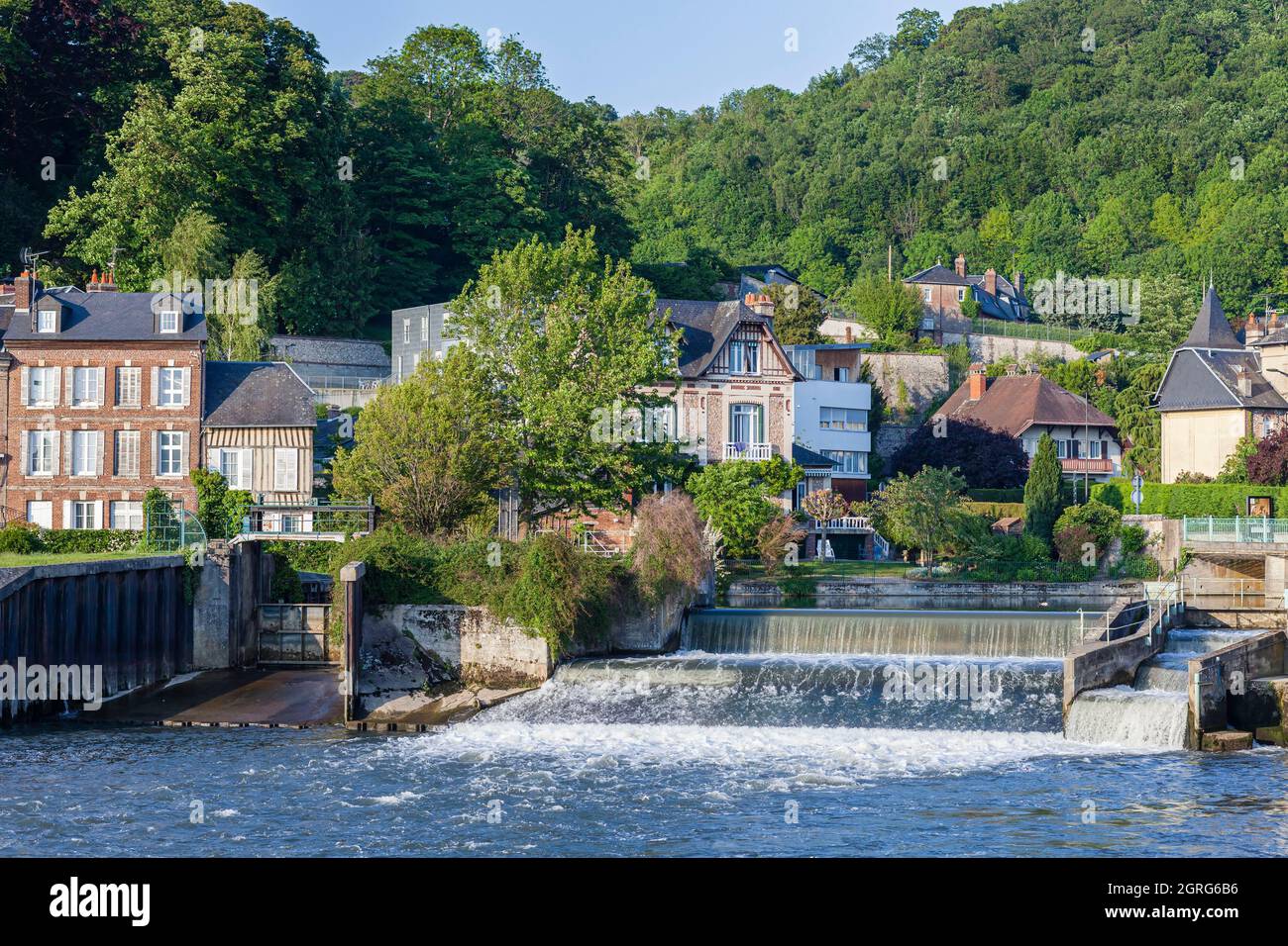 France, Eure, Risle Valley, Pont-Audemer, labeled the Most Beautiful ...