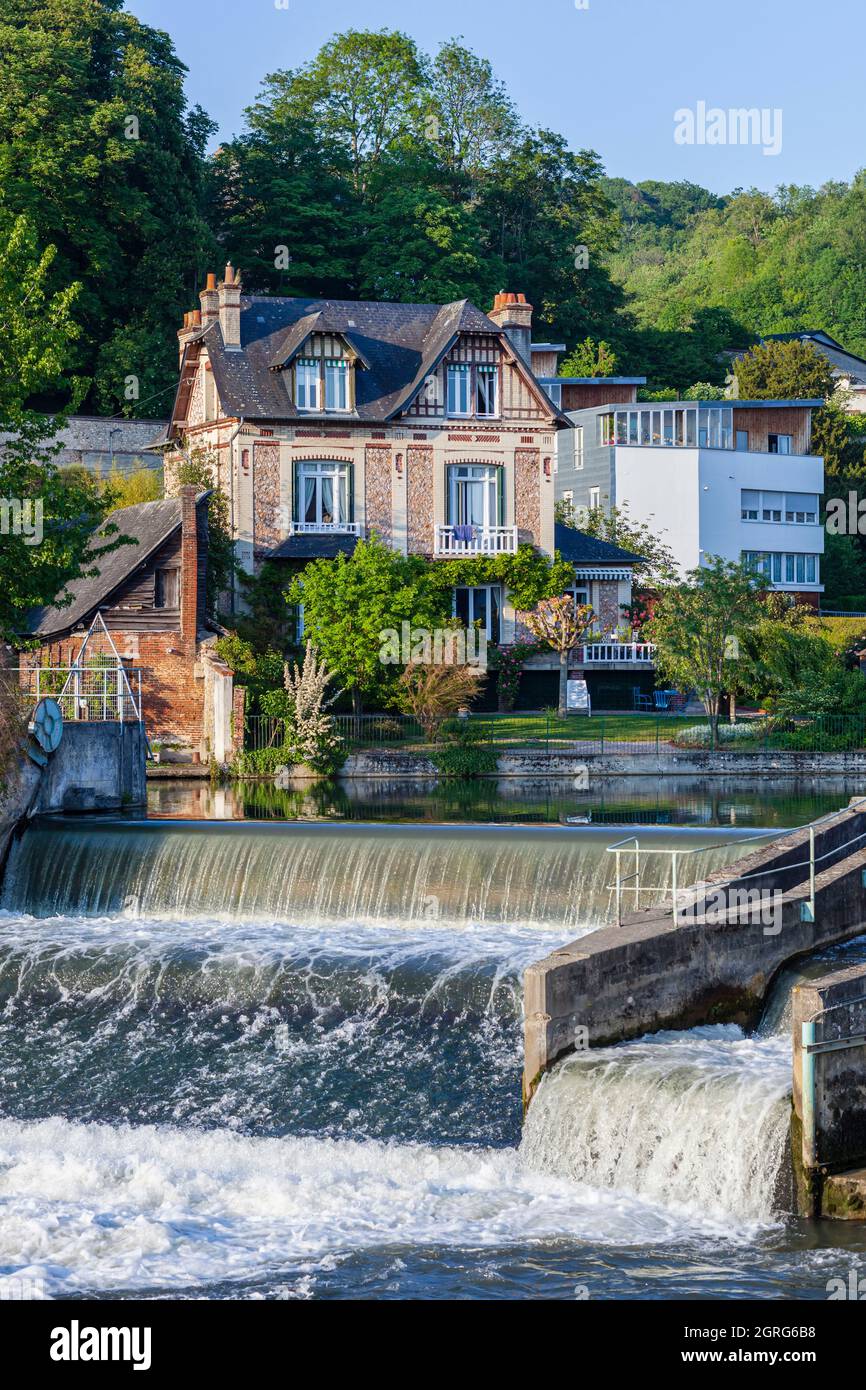 France, Eure, Risle Valley, Pont-Audemer, labeled the Most Beautiful ...
