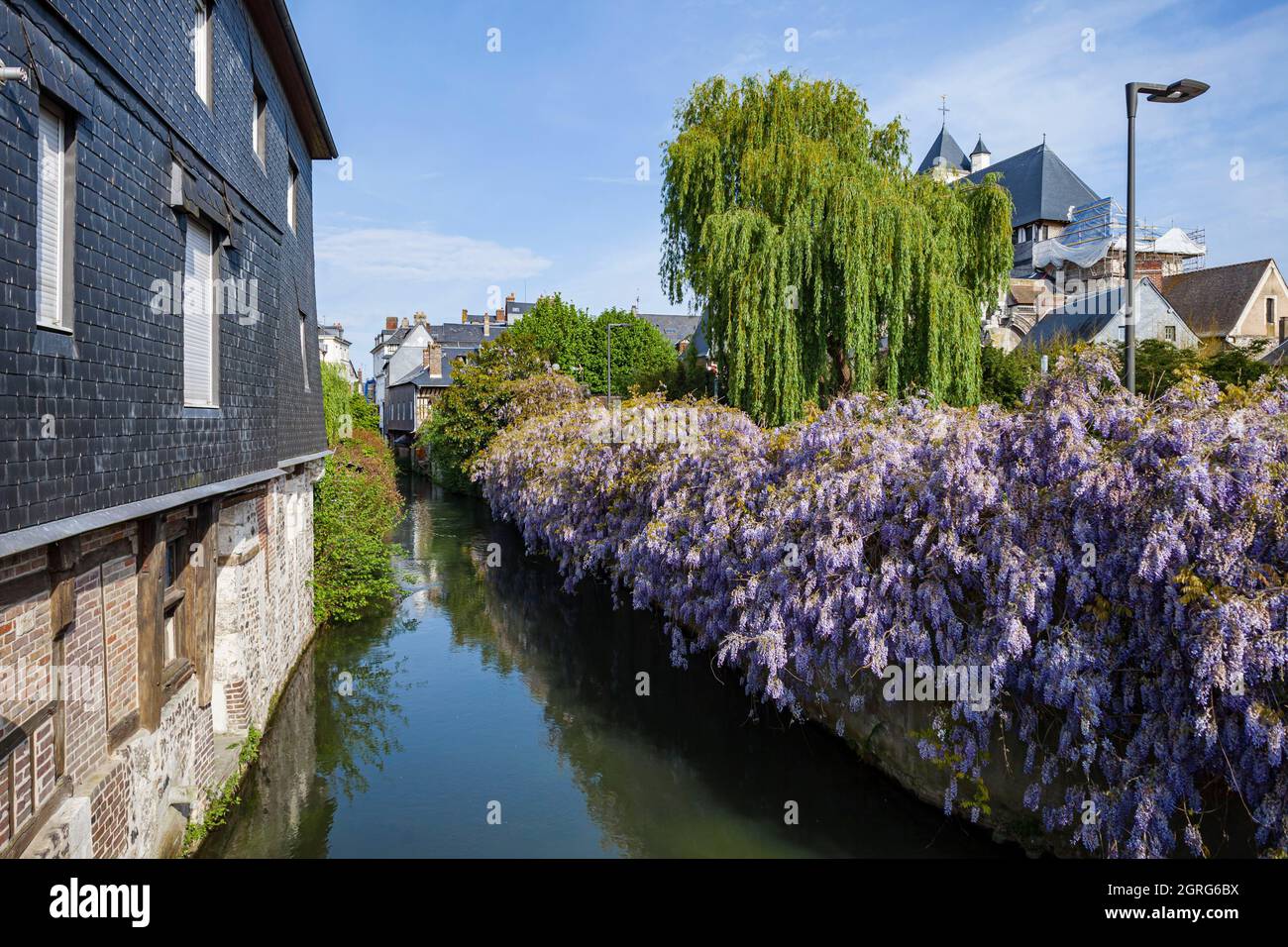 France, Eure, Risle Valley, Pont-Audemer, labeled the Most Beautiful ...