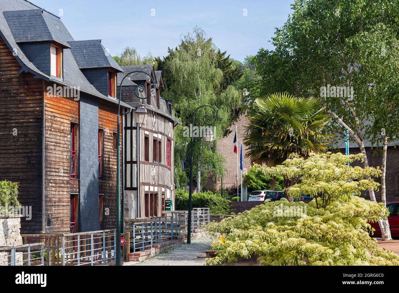 France, Eure, Risle Valley, Pont-Audemer, labeled the Most Beautiful ...