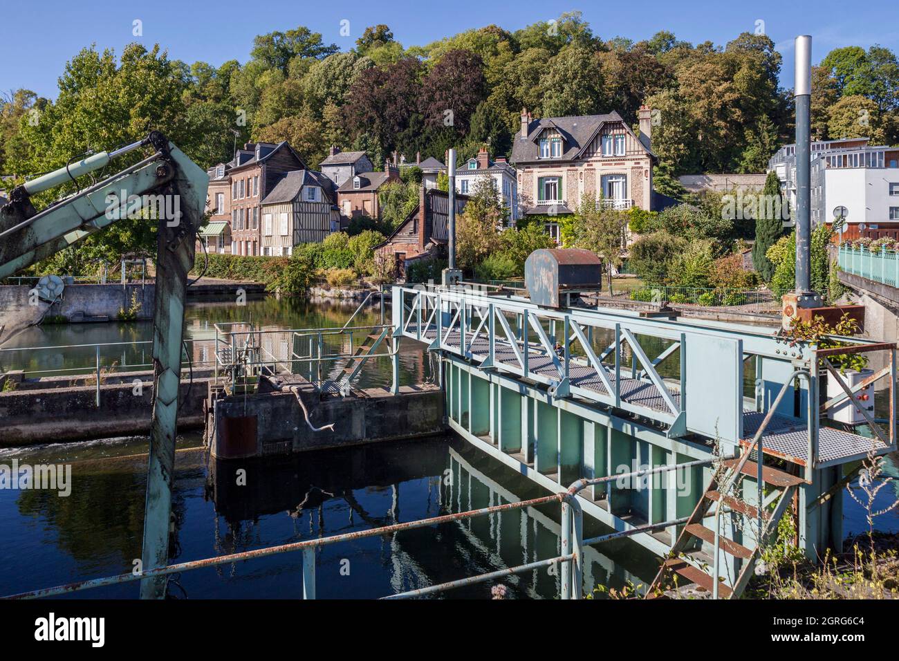 France, Eure, Risle Valley, Pont-Audemer, labeled the Most Beautiful ...