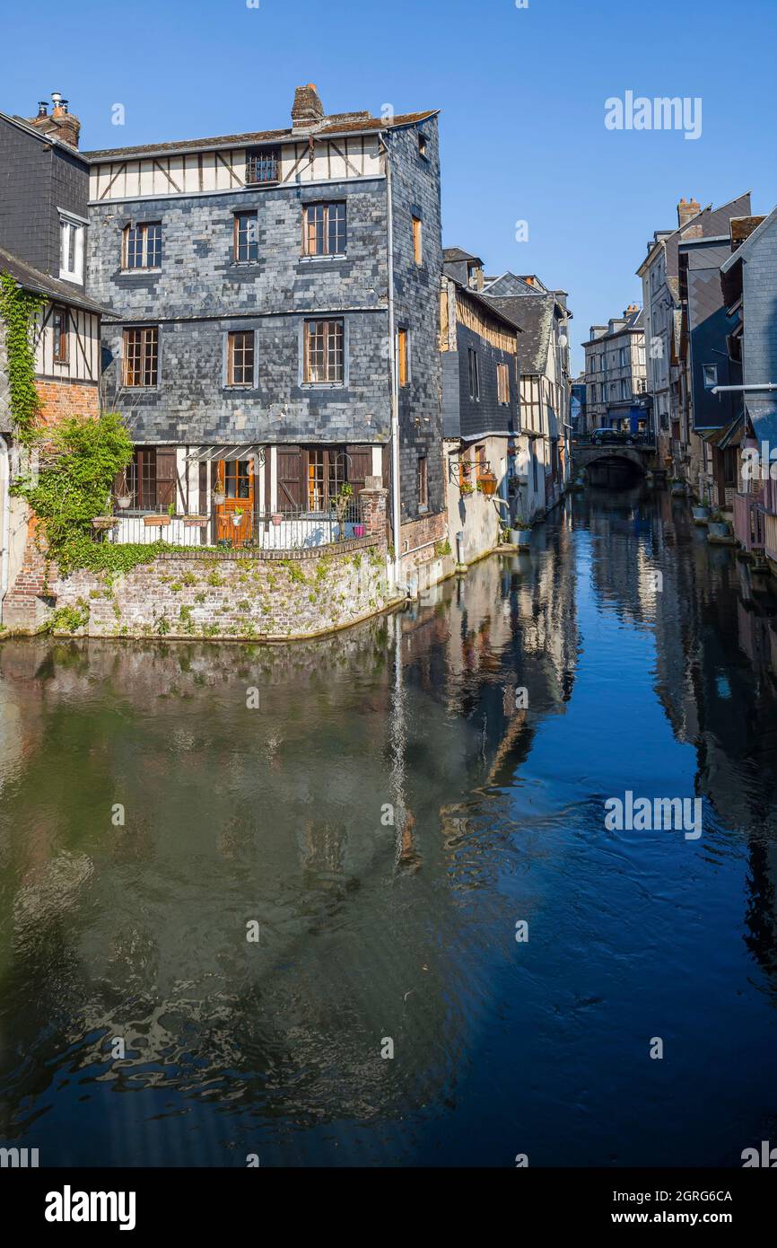 France, Eure, Risle Valley, Pont-Audemer, labeled the Most Beautiful ...