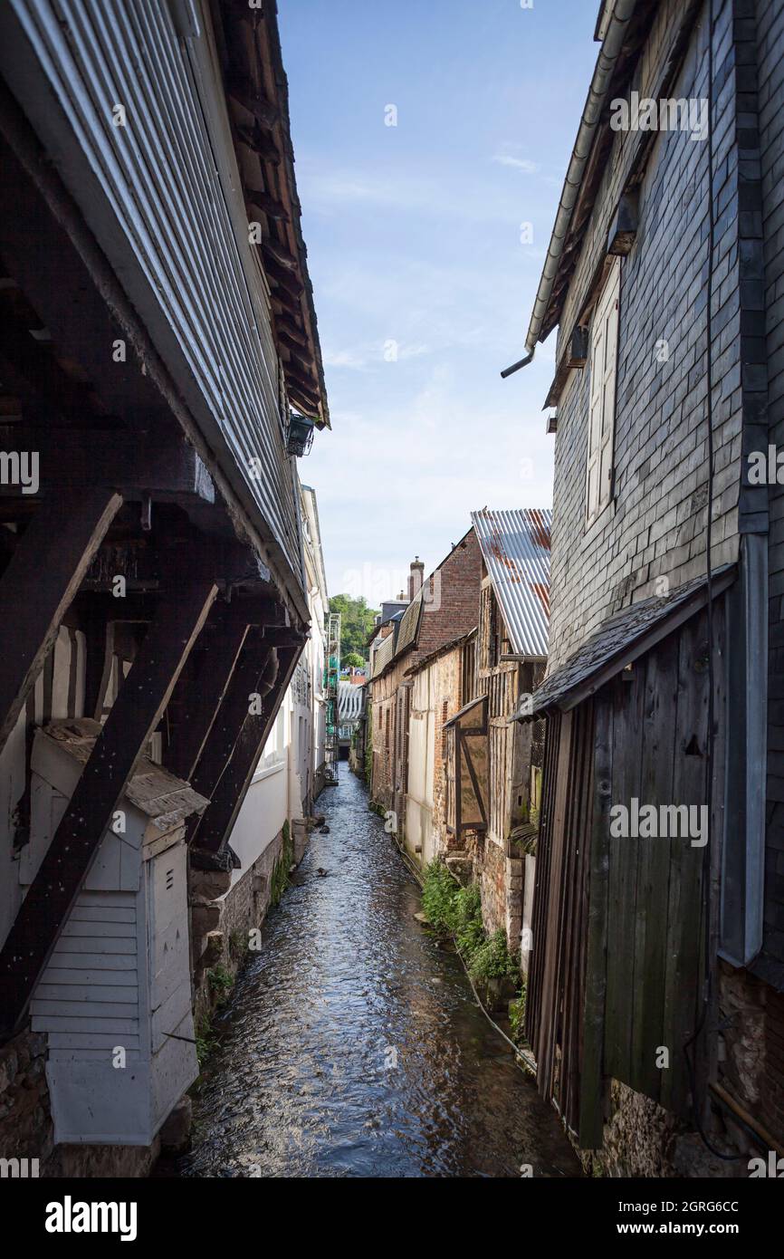France, Eure, Risle Valley, Pont-Audemer, labeled the Most Beautiful ...